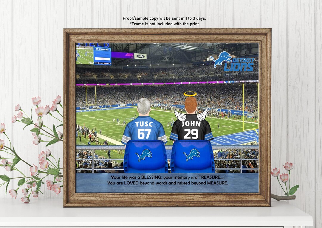 Personalized AMERICAN FOOTBALL Memorial-custom Football Sympathy Gift ...