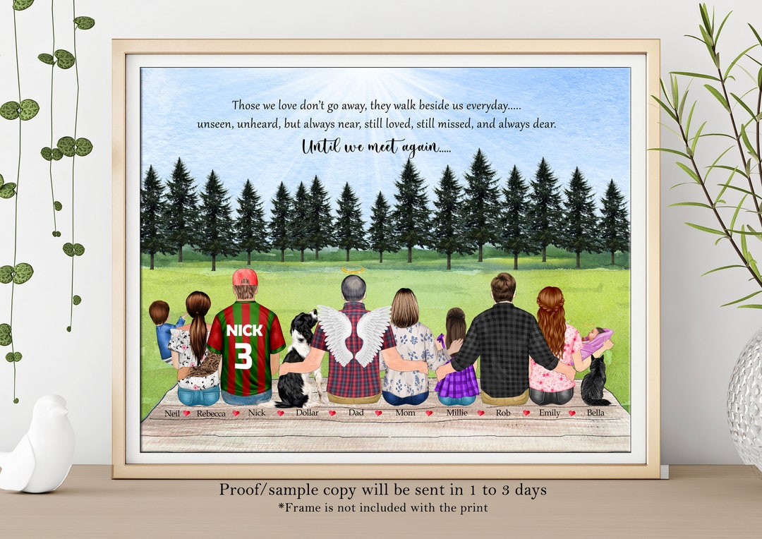 PERSONALIZED MEMORIAL Print-family Memorial Print Gift-sympathy Gift ...