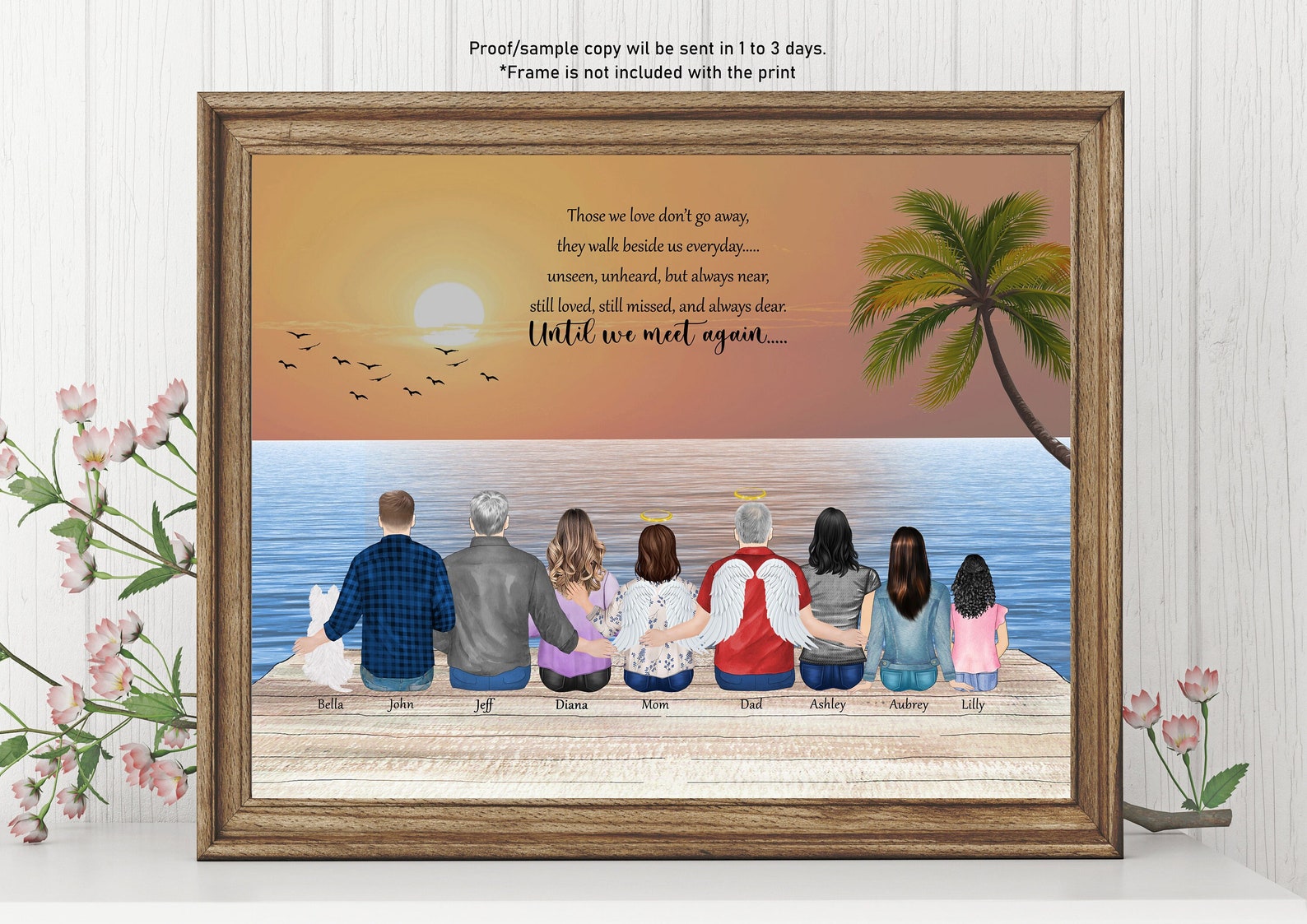 Personalized Sympathy Gift Memorial Print Bereavement Gift - Etsy