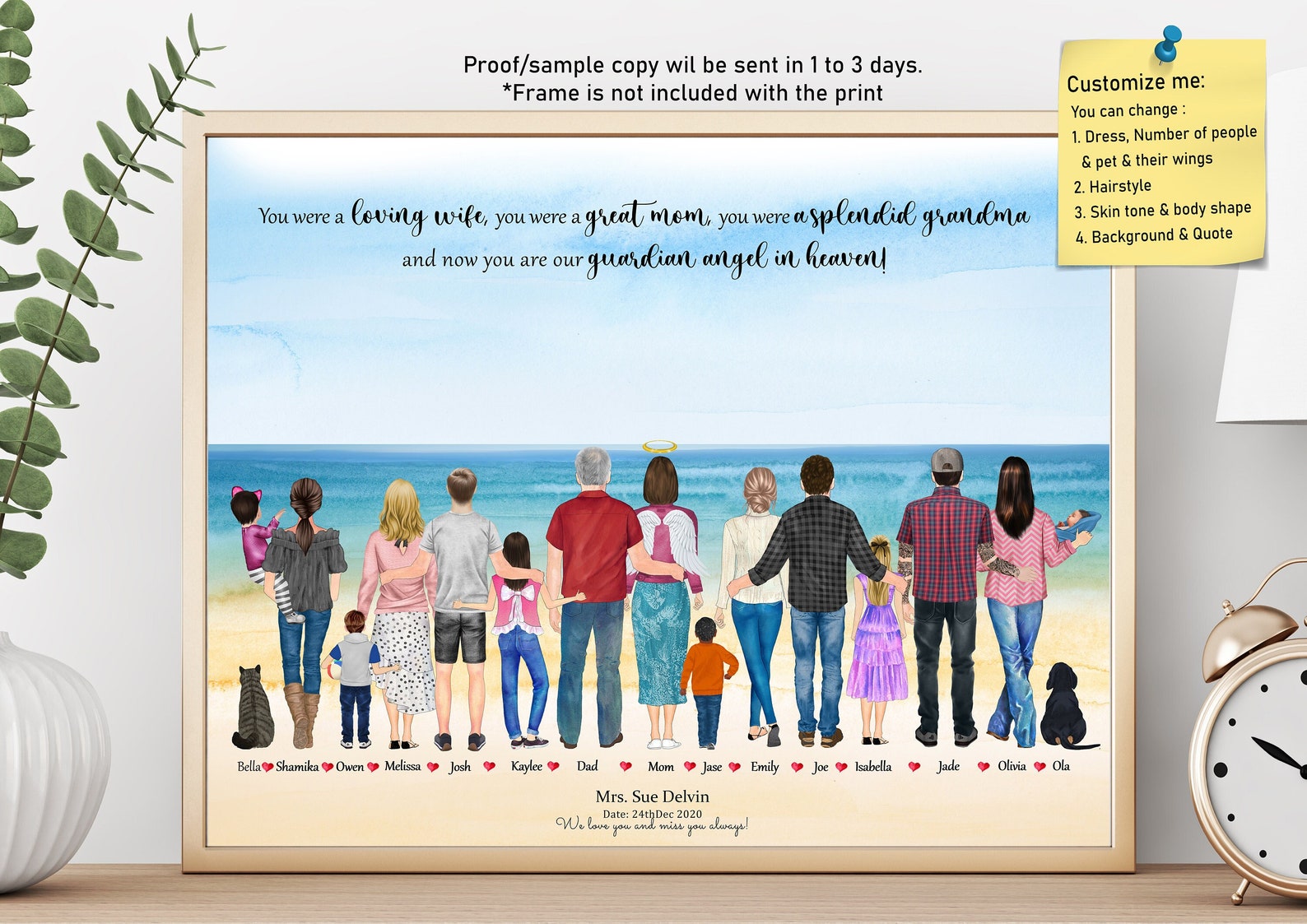 Personalized Memorial Print-custom Mum Memorial-mom in - Etsy