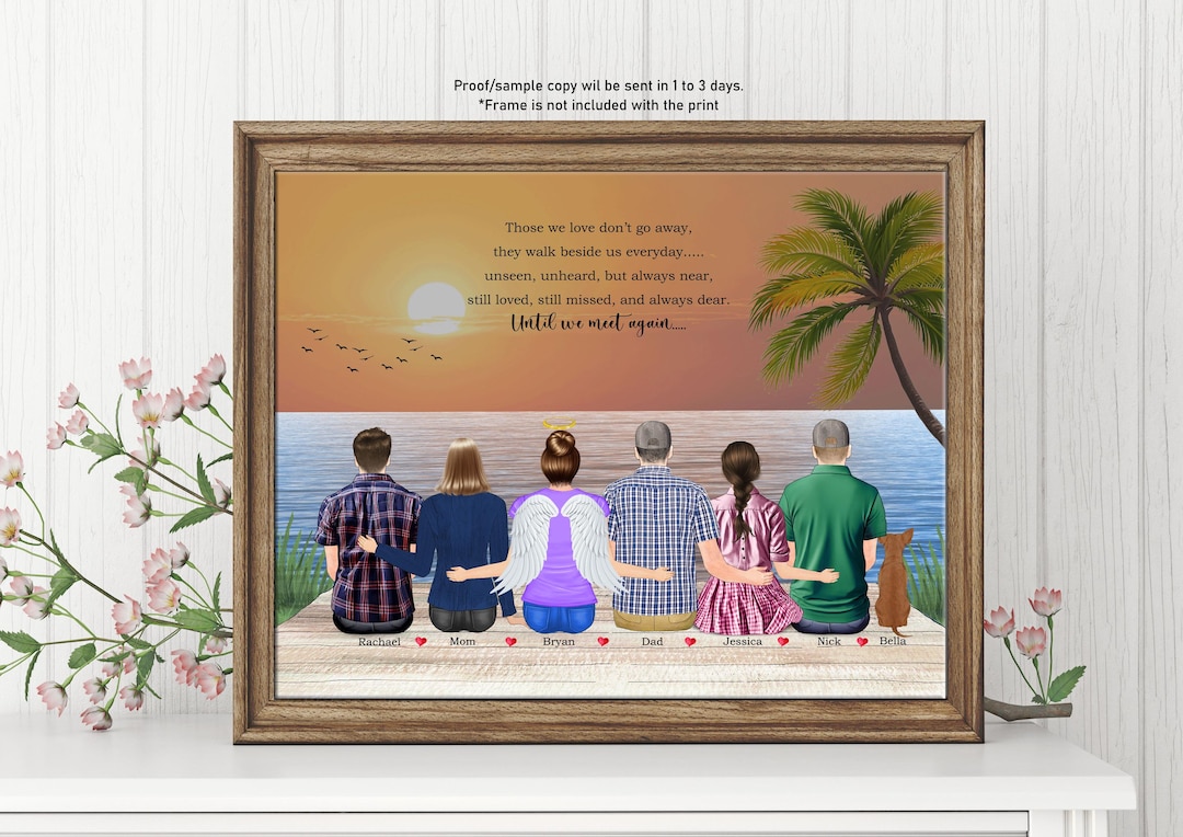 SISTER IN HEAVEN Memorial Print, in Loving Memory of Sister ...