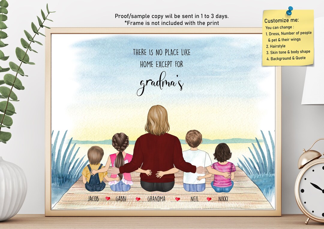 Grandma Gift, Christmas Gift to Grandma, Grandma Print, Great Grandma ...