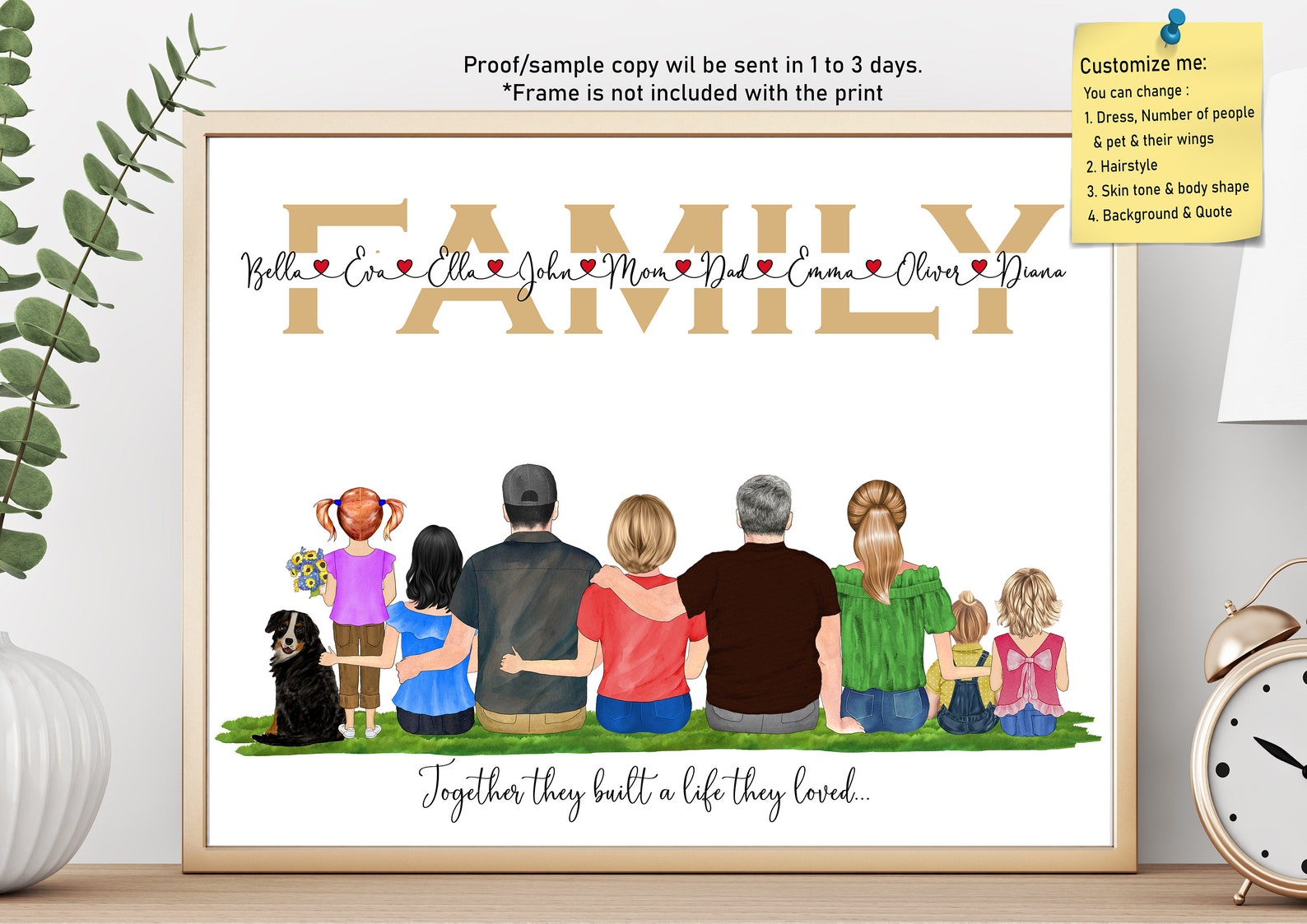 Personalized Family Print Home Gift Family Prints - Etsy