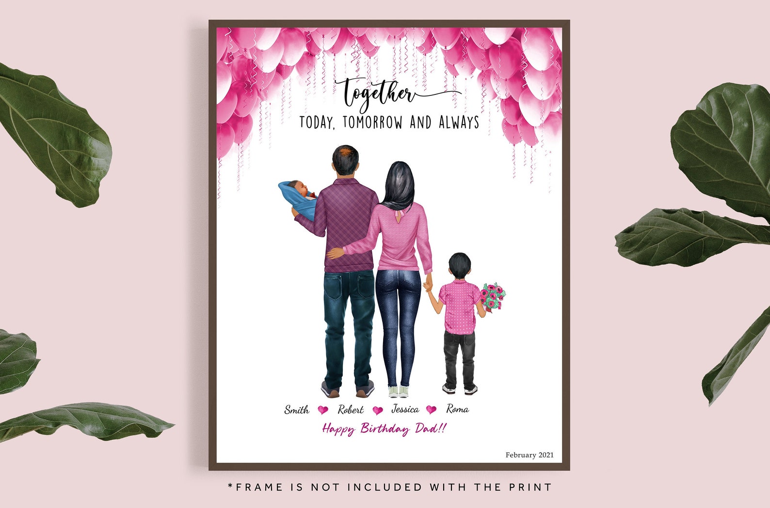 Custom Dad Print Dad's Birthday Gift Dad Son Print Dad - Etsy