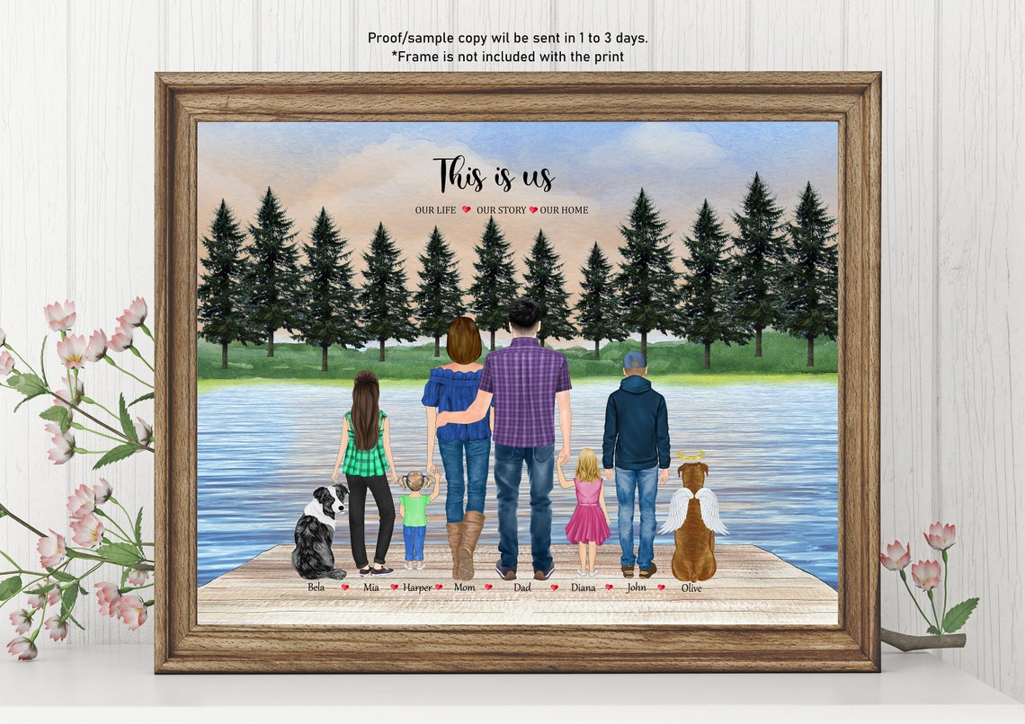 PERSONALIZED FAMILY WALL Art, Housewarming Gift, Family Gift Idea ...
