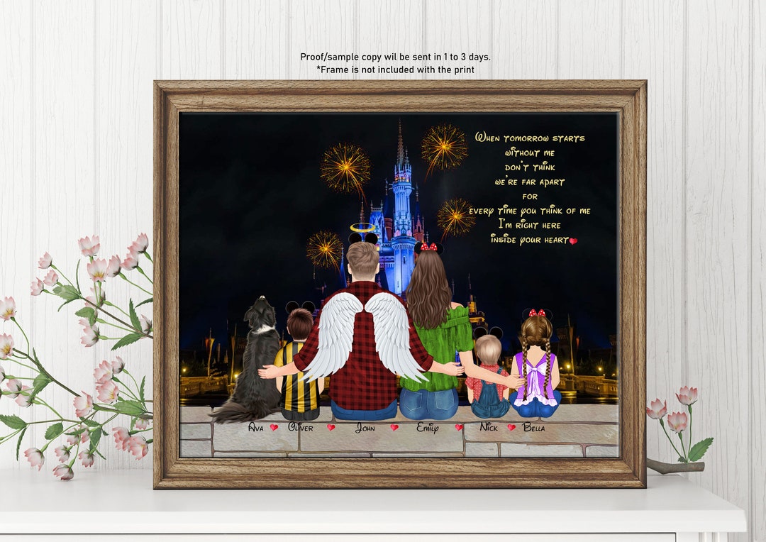 PERSONALIZED DAD MEMORIAL Gift-mother's Day Gift-dad Memorial Disney ...