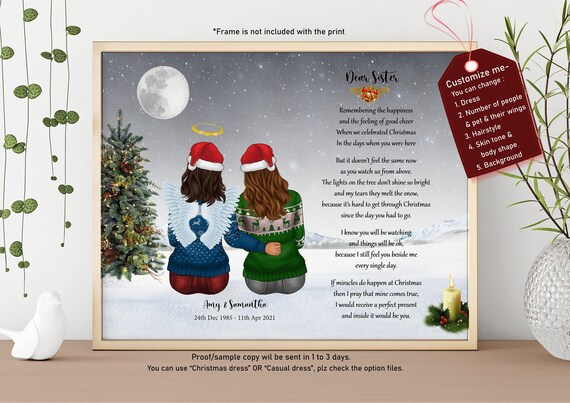 SISTER MEMORIAL PERSONALIZED in Loving Memory of Sister Family | Etsy