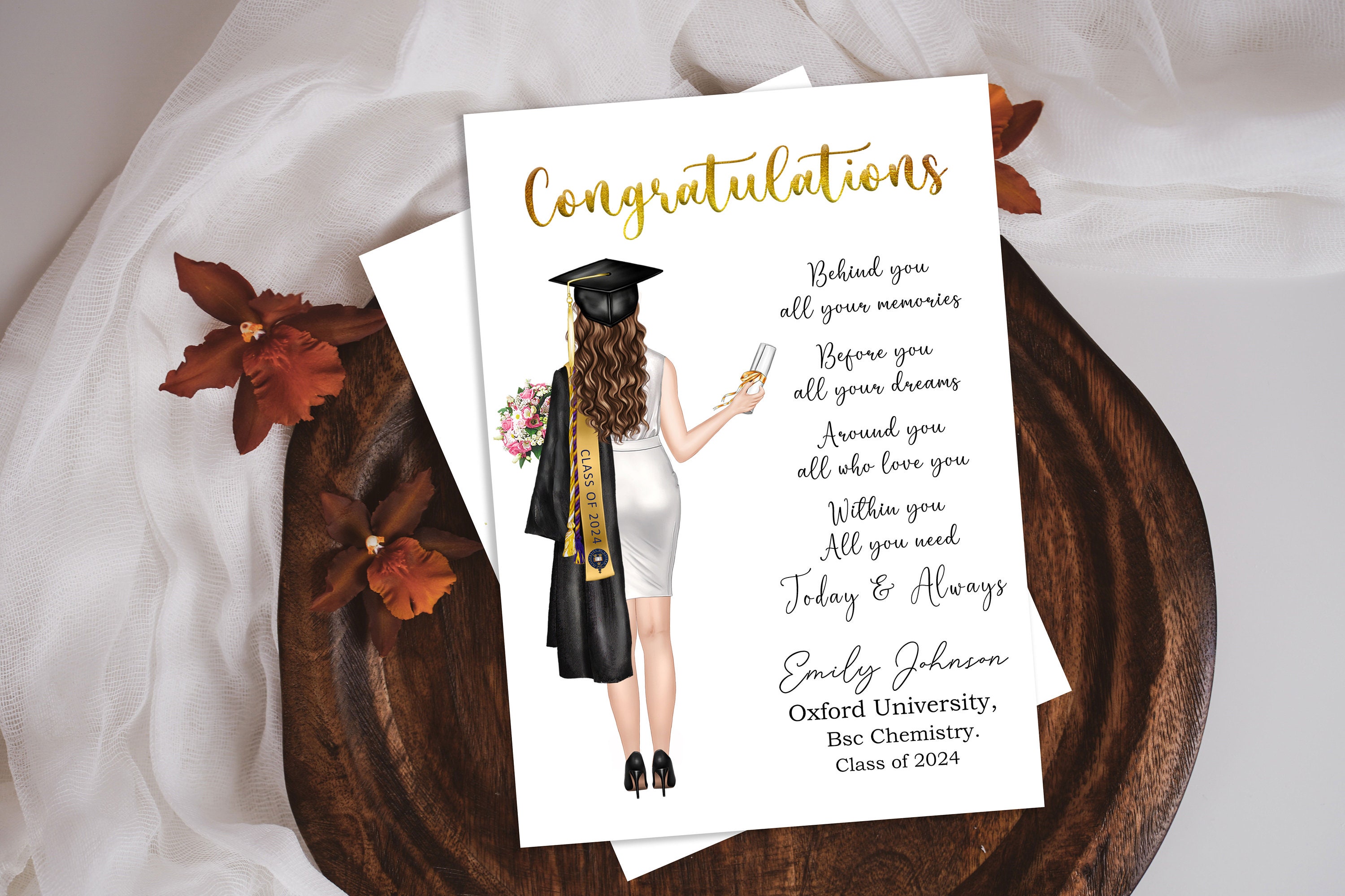 MASTER'S DEGREE GRADUATION Card for Her-personalized Mastered It Card ...