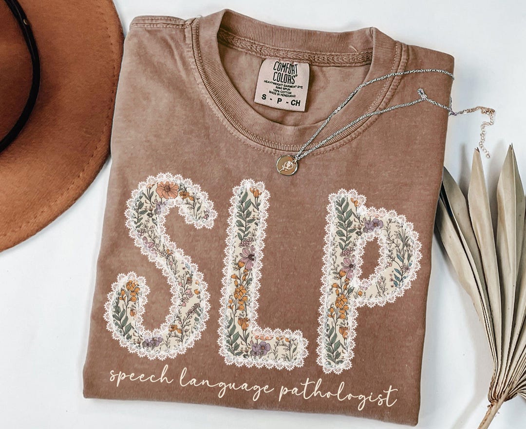 SLP Shirt, Comfort Colors Speech Language Pathologist Shirt, Speech ...