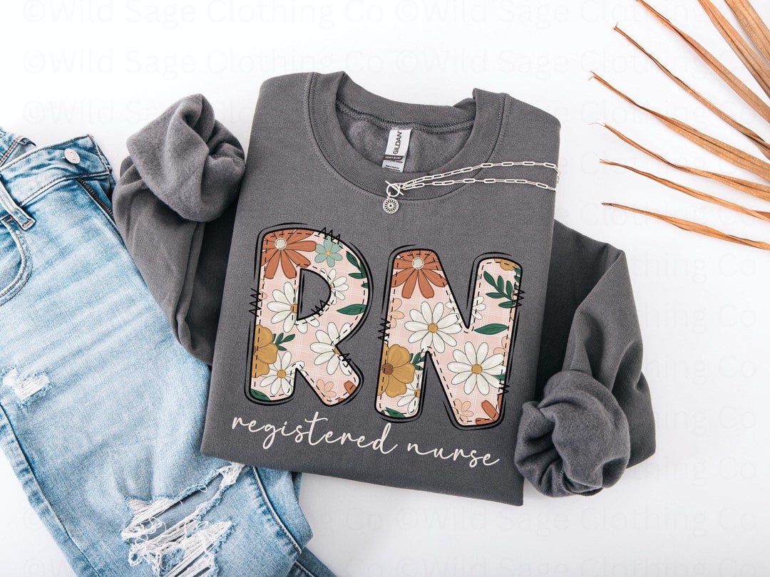 Registered Nurse Sweatshirt, RN Crewneck, Gift for Nursing Grad, RN ...