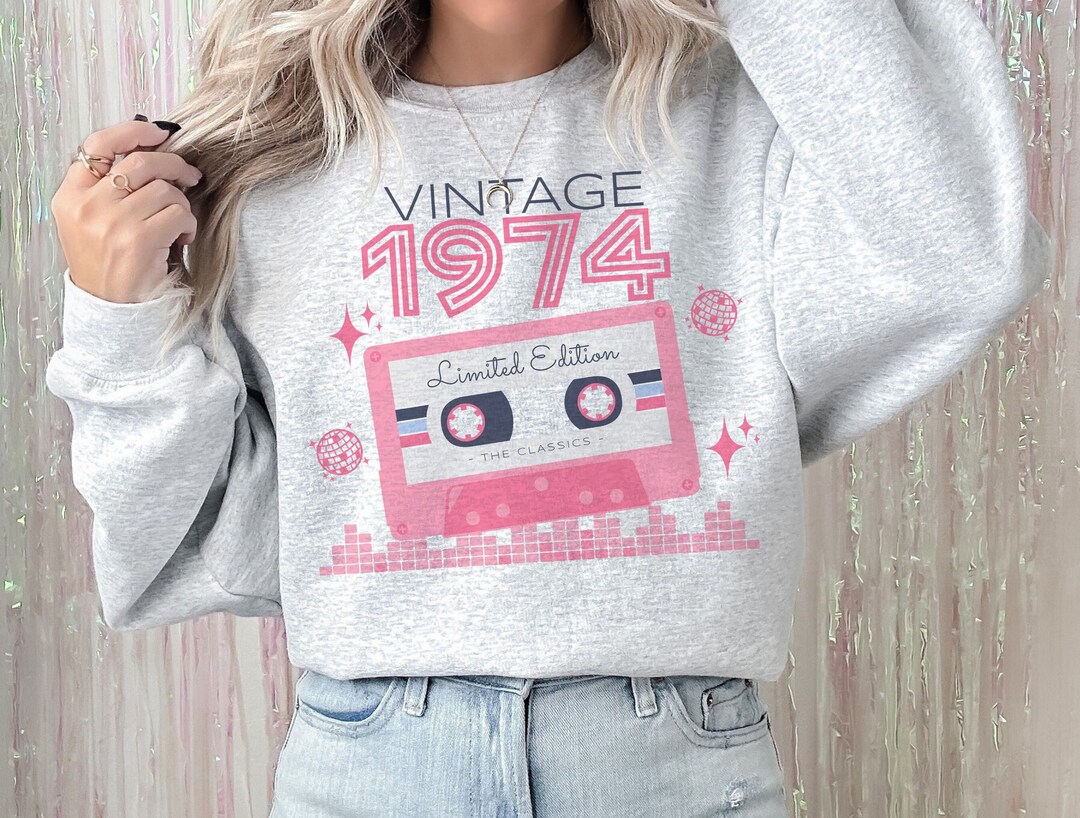 50th Birthday Shirts for Women, 50th Birthday Gift for Women, 1974 ...