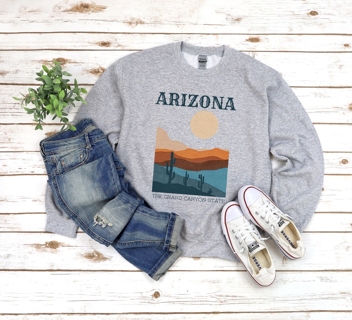 Arizona Sweatshirt Grand Canyon Mountain Sweatshirt Southwest - Etsy