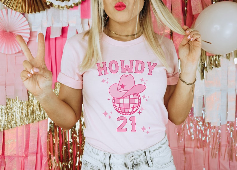 21st Birthday Shirt Howdy 21 Cowgirl Birthday Western Graphic - Etsy