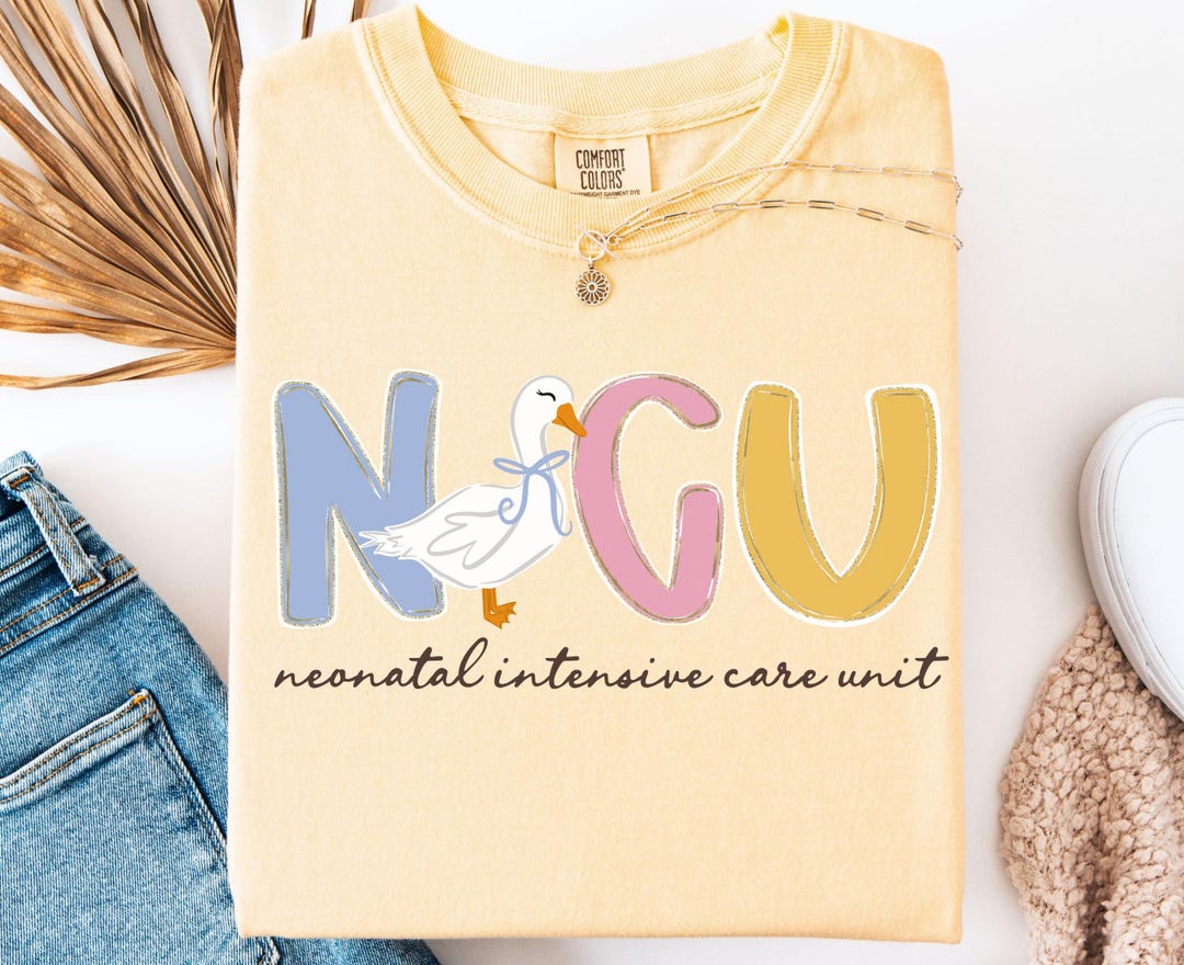 Nicu Nurse Shirt, Spring Goose Nicu Shirt, Nicu Nurse Gifts, Neonatal ...