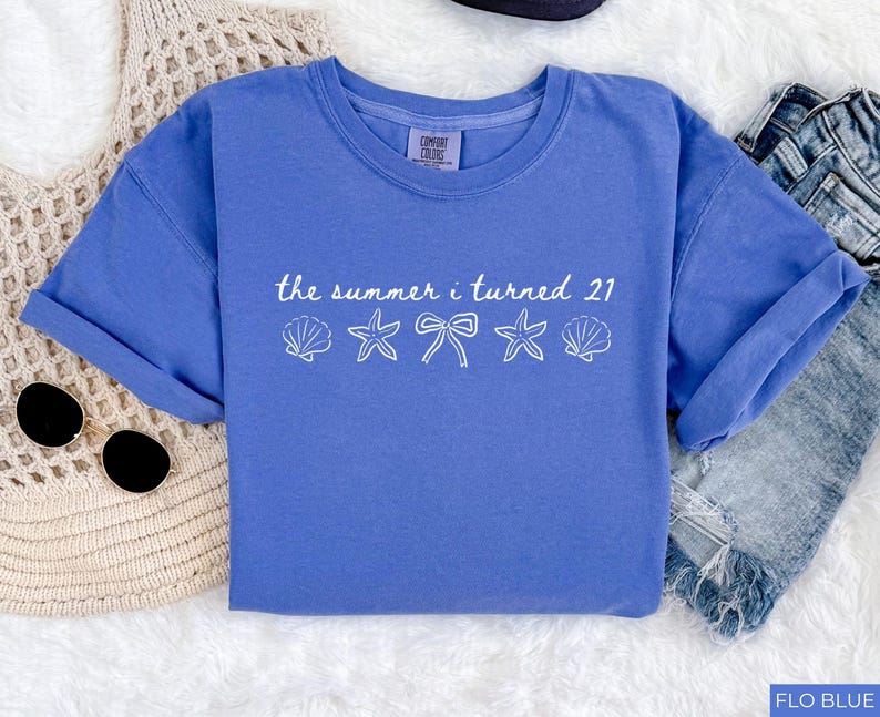 21st Birthday Shirt, the Summer I Turned 21 Shirt, 21st Birthday Gifts ...