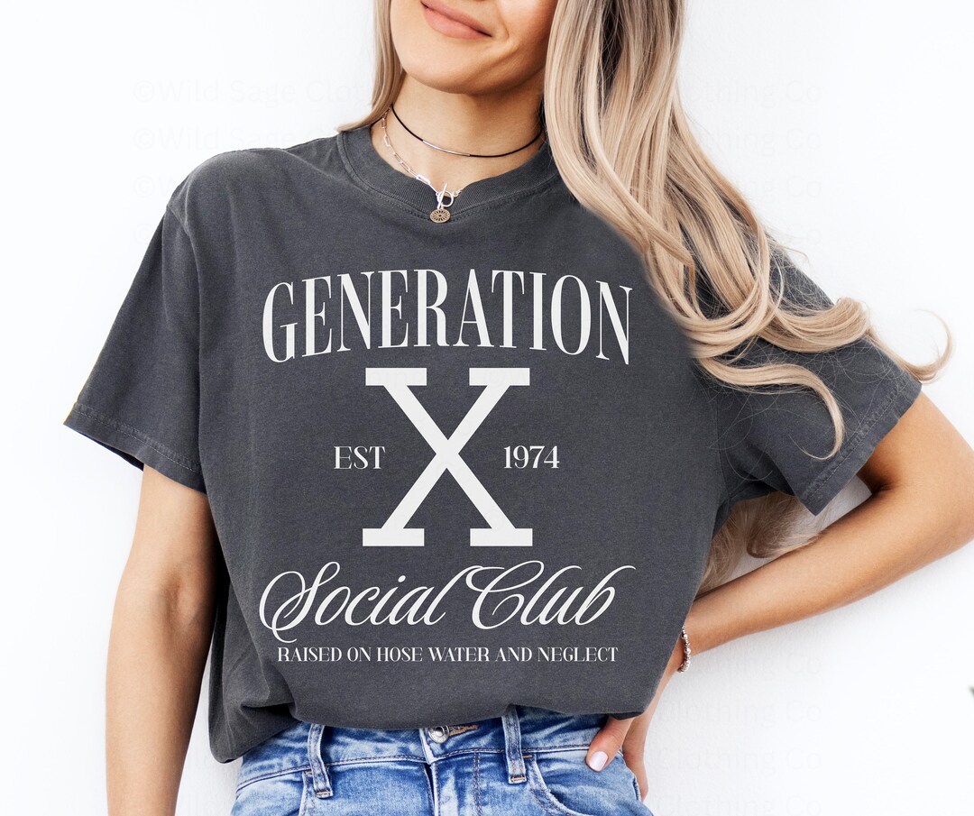 Personalized Gen X Birthday Shirt, Gen X Tshirt, Generation X Shirts ...