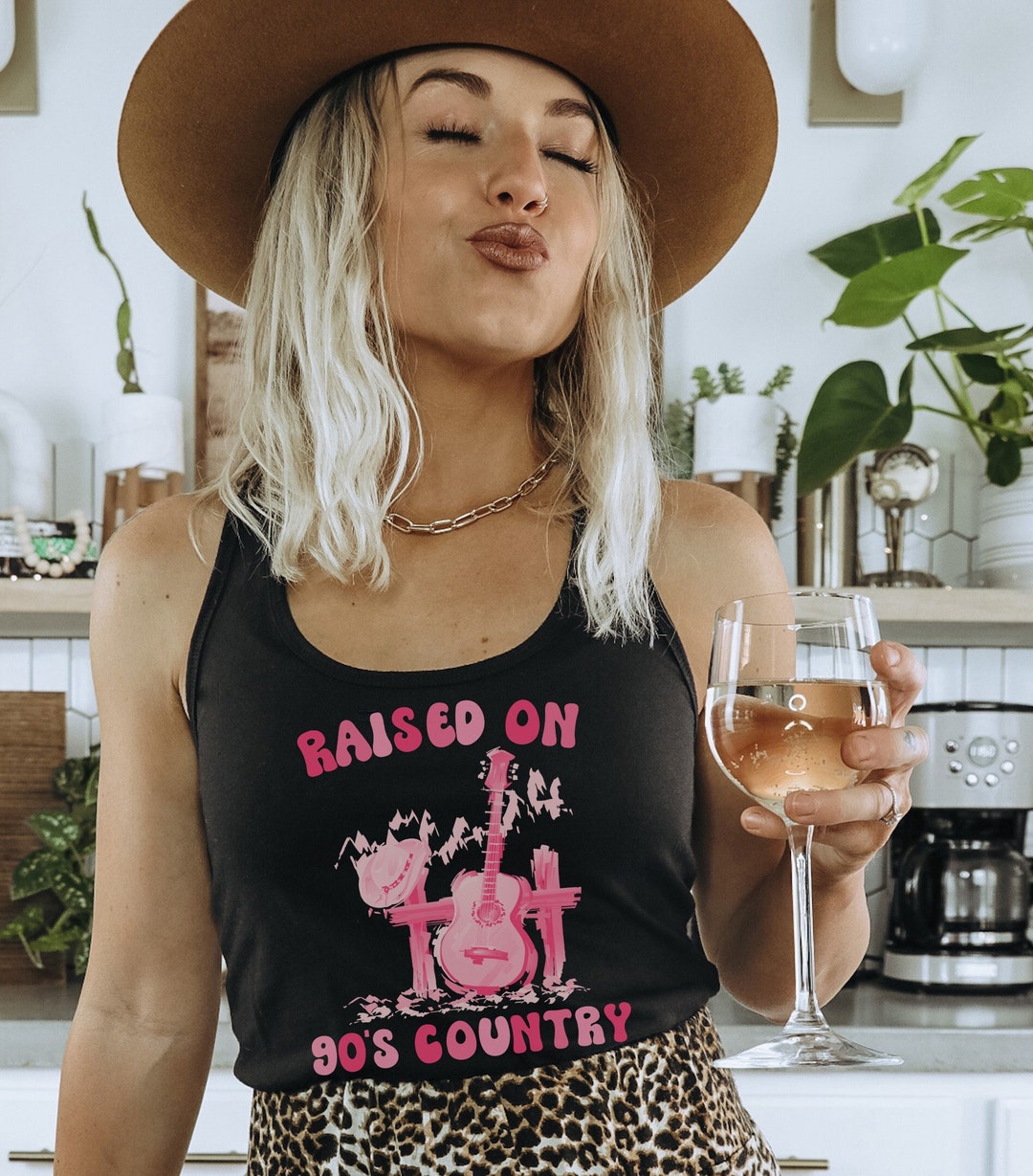 Raised on 90s Country Music Western Tank Top Country Concert - Etsy