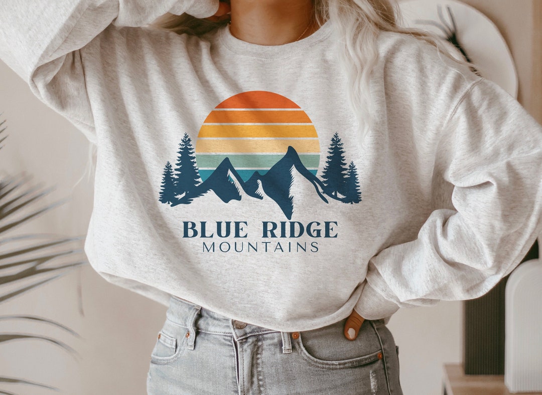 Blue Ridge Mountains Crewneck Sweatshirt Outdoor Sweatshirt Mountain ...