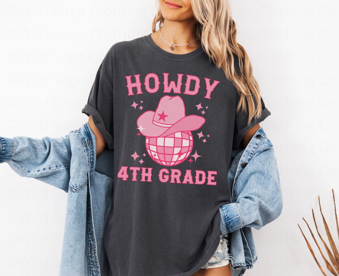 Howdy 4th Grade Teacher Shirts, Fourth Grade Shirts for Teachers ...