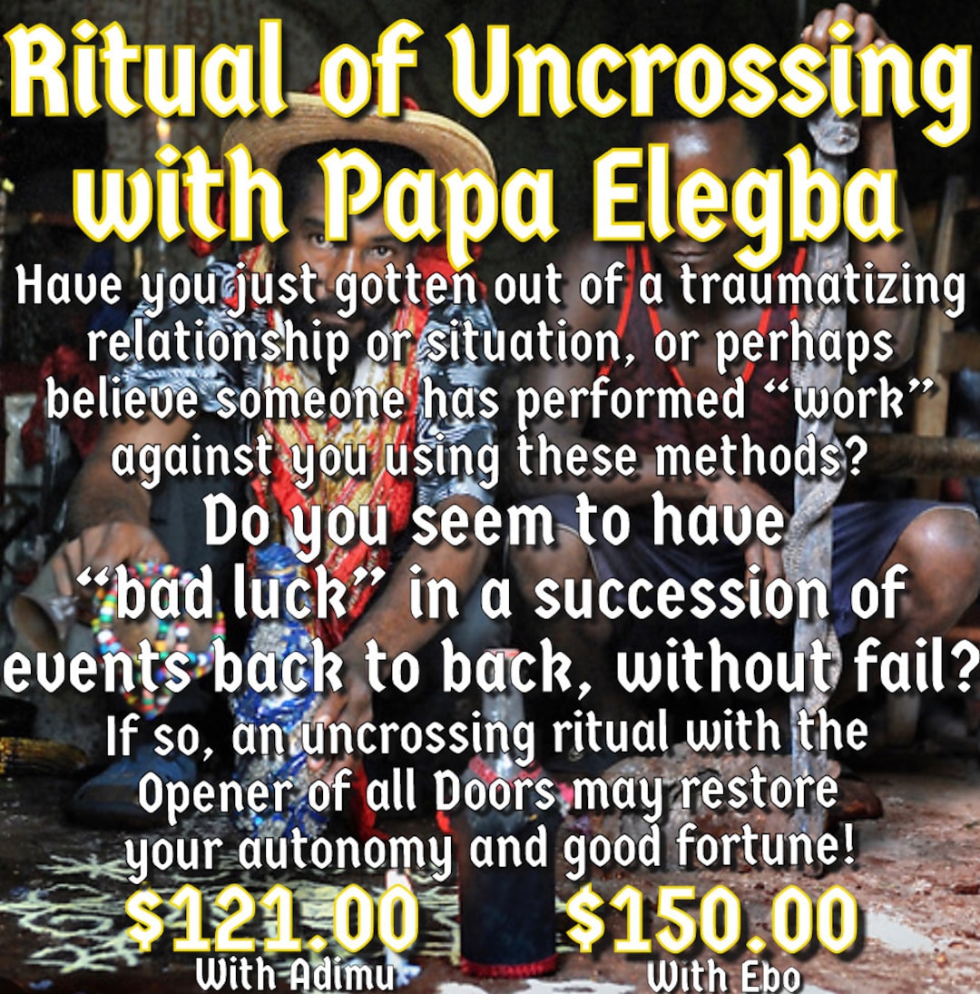Uncrossing Ritual With Papa Elegba (w/ Ebo) - Etsy