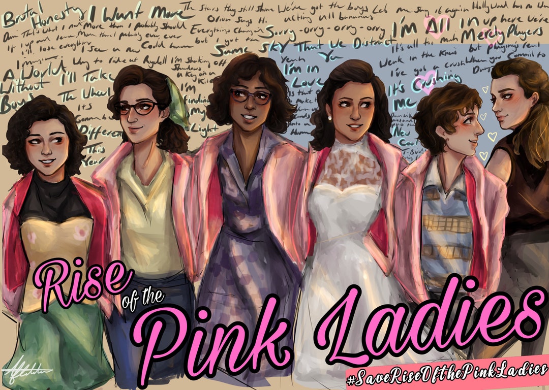 Grease Rise of the Pink Ladies ROTPL Poster Art Print Lynthia Save Rise ...