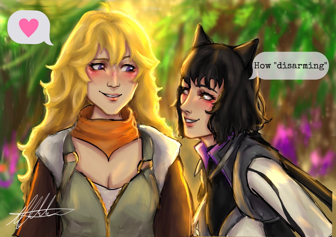 RWBY Bumbleby Blake and Yang Print - Etsy
