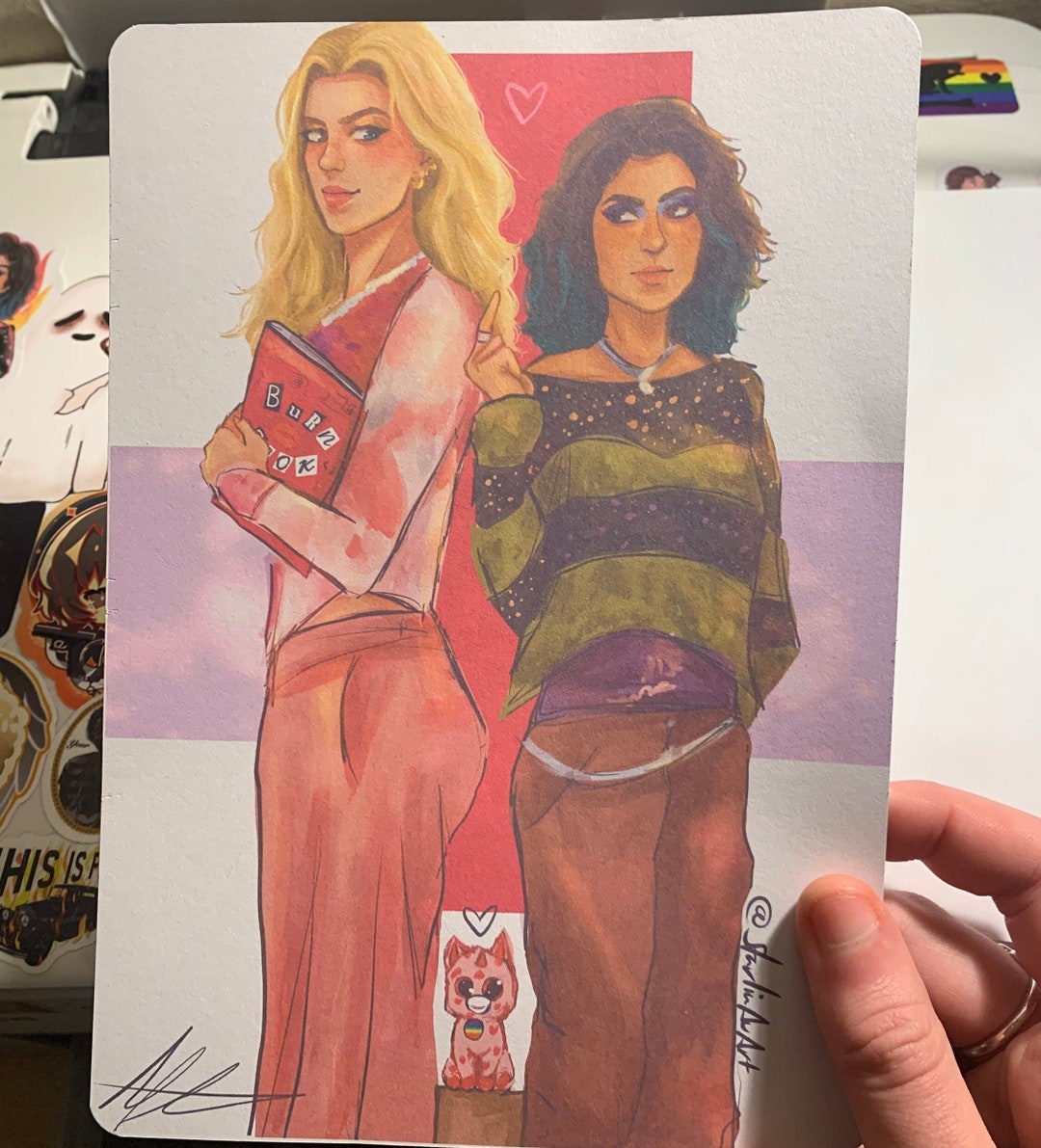 Mean Girls 2024 Inspired Art Regina George Janis Imike Sapphic Art Renee Rapp Poster Art Lgbt