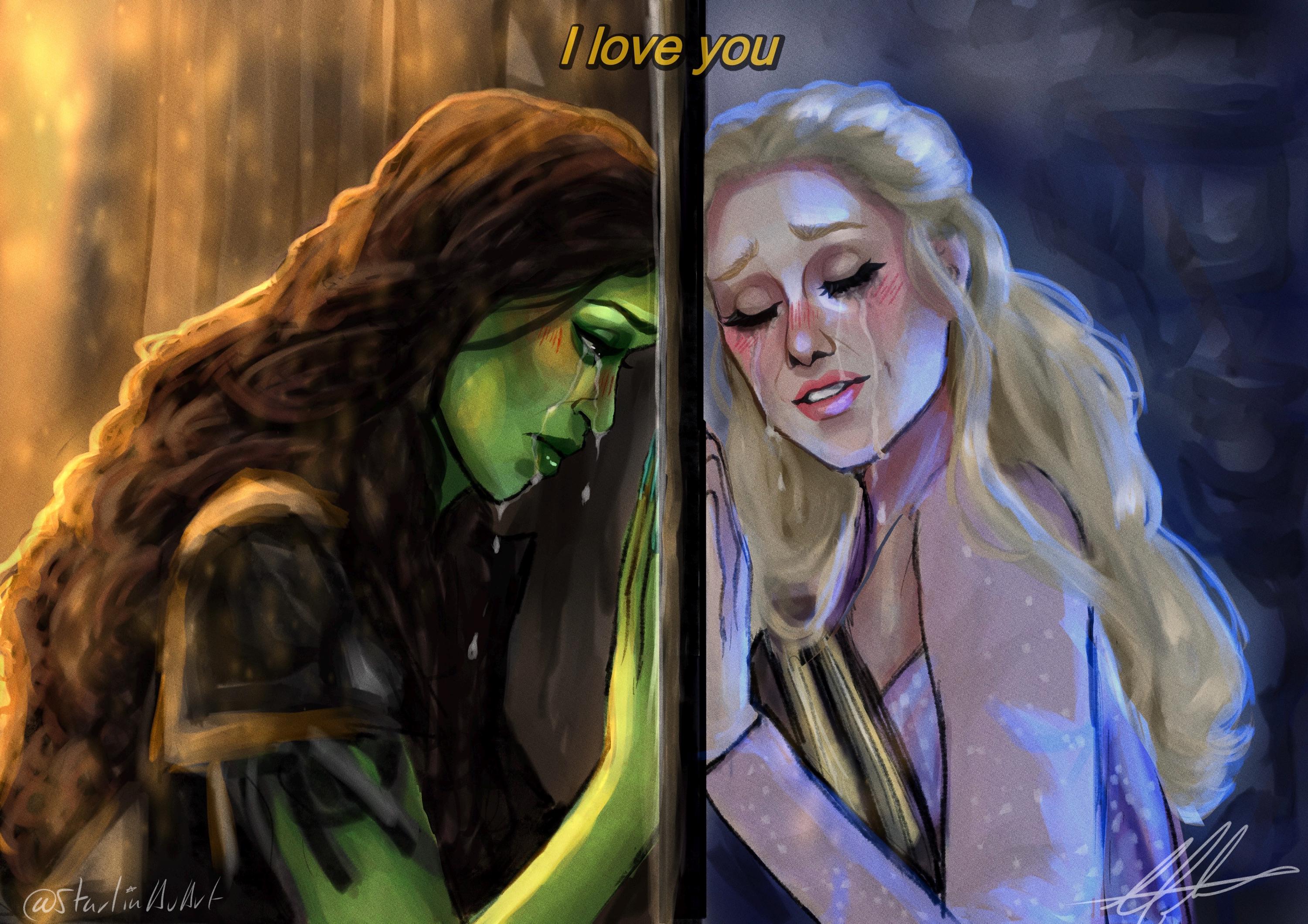 Wicked for Good Gelphie A5 Art Print Poster of Glinda and Elphaba ...