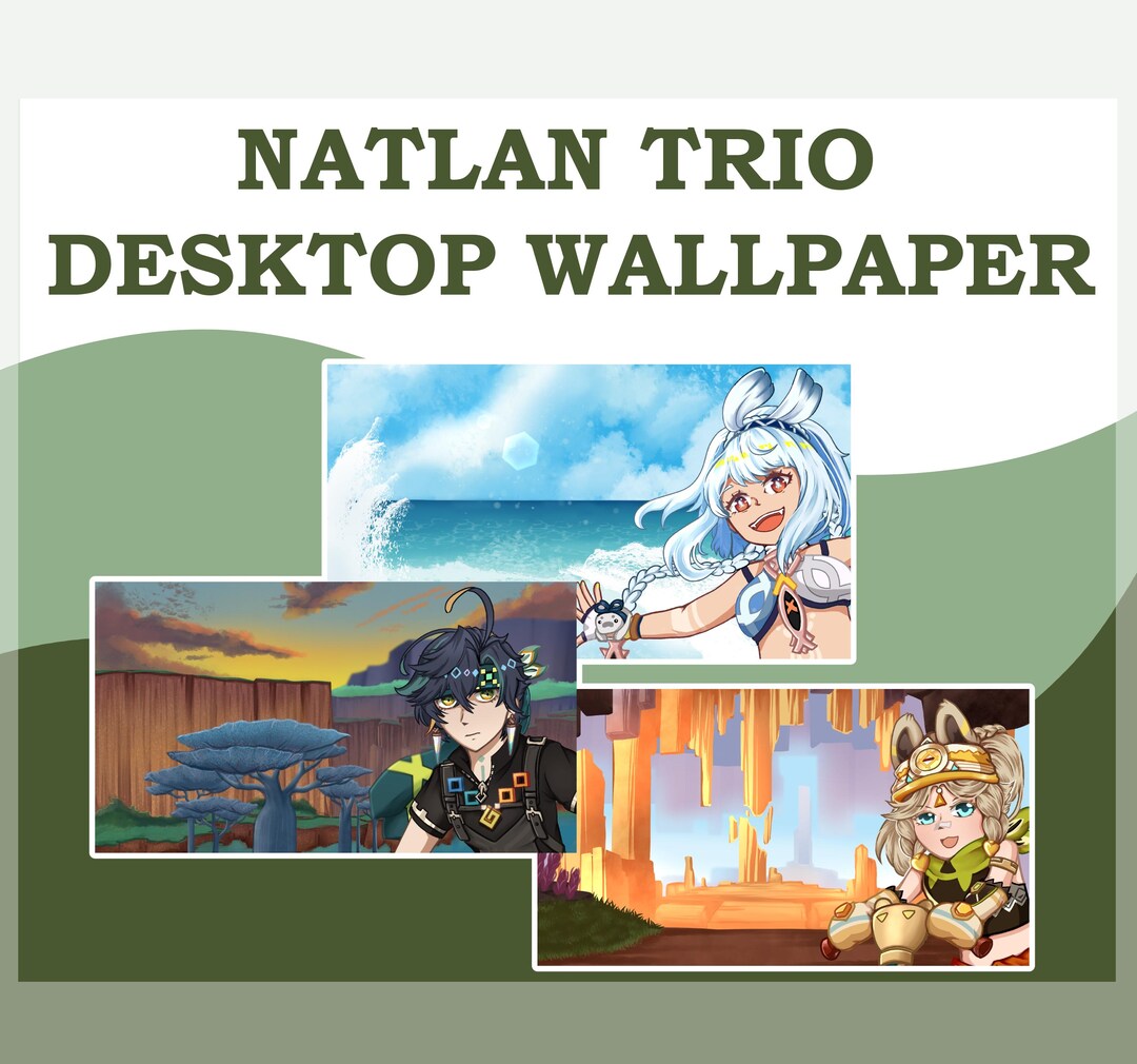 Genshin Impact Natlan Trio Desktop Wallpaper Set - Etsy