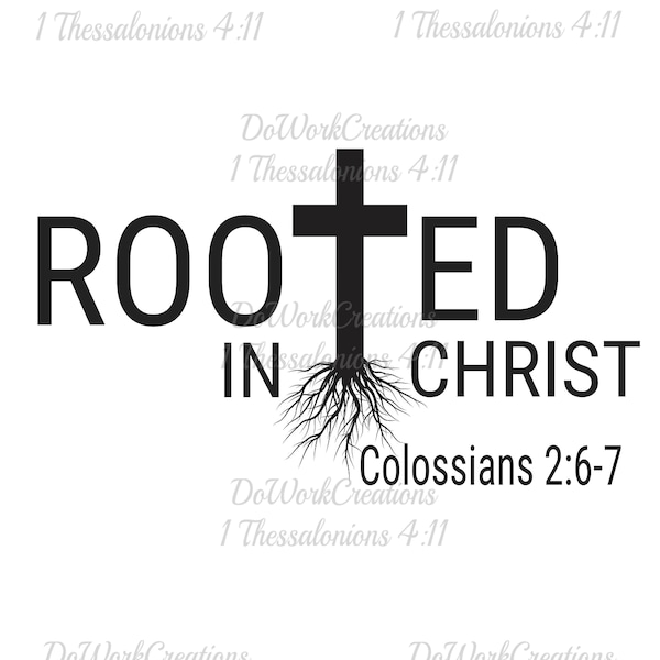 Rooted in Christ Wall Art - Etsy