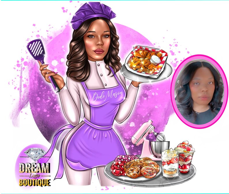 Cartoon Logo Portrait Portrait Logo Cartoon Logo Cartoon - Etsy