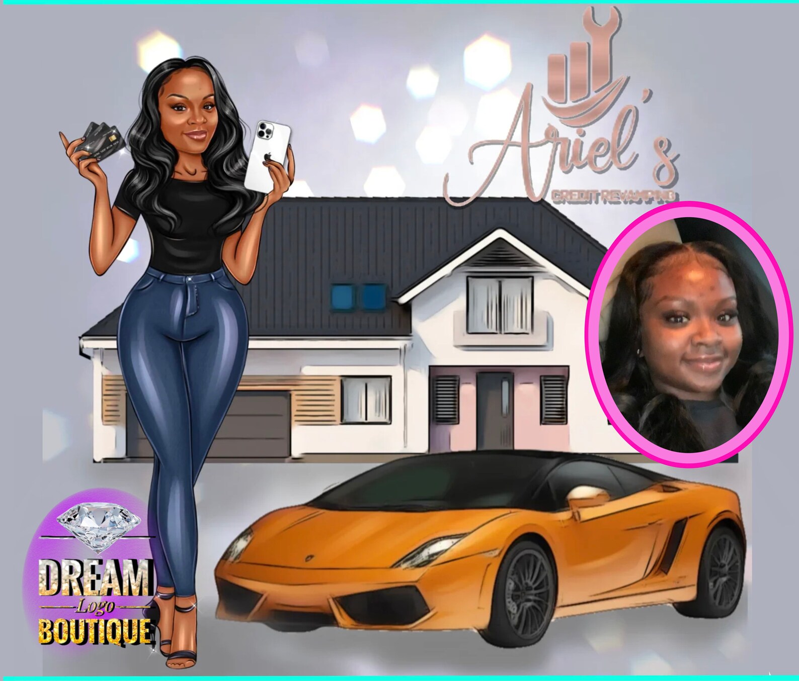 Portrait Logo Digital Portrait Business Portrait Logo - Etsy