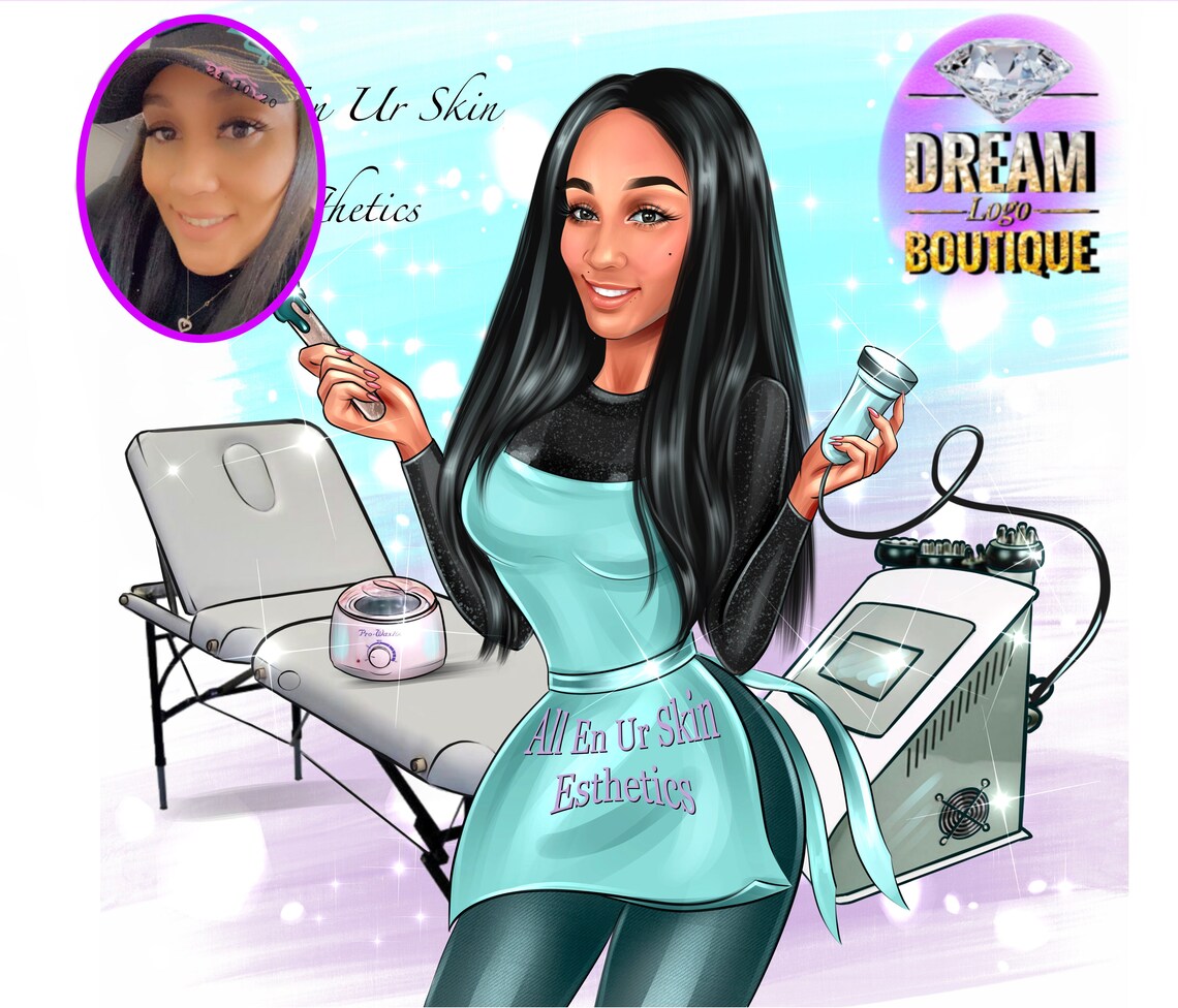 Cartoon Logo Portrait Portrait Logo Cartoon Logo Cartoon - Etsy