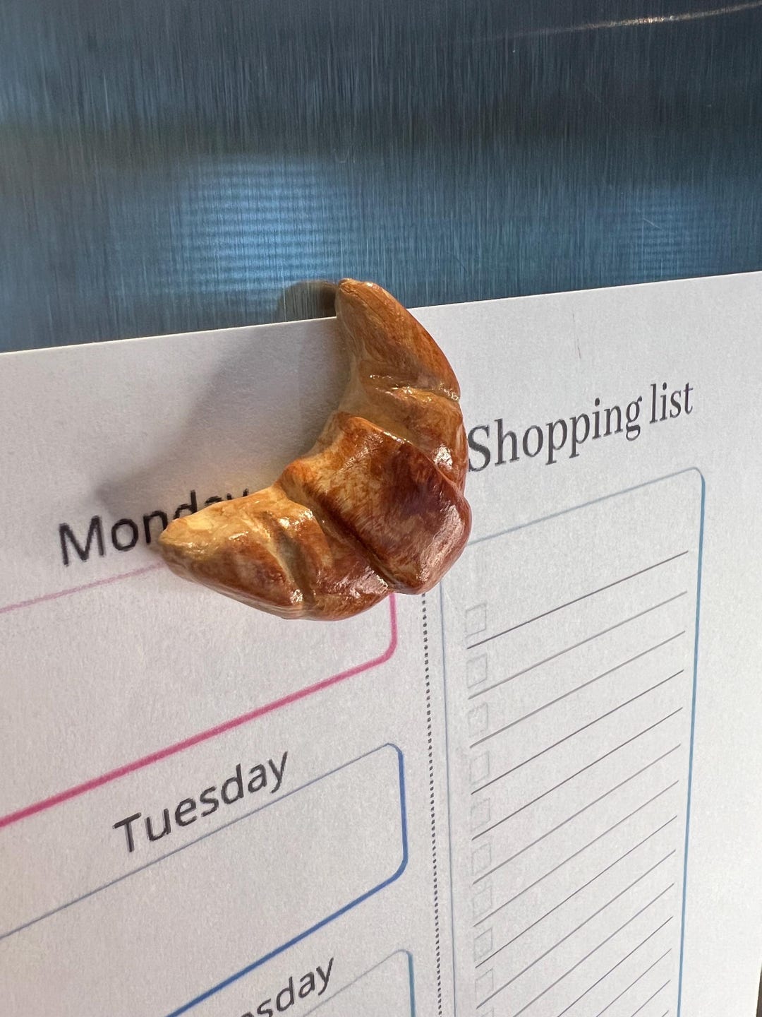Croissant Fridge Magnet - Etsy