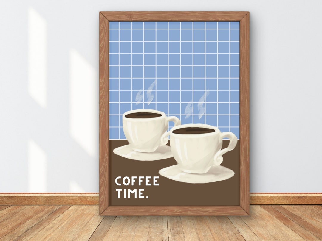 Coffee Time: Aesthetic A4 Poster - Digital Download - Printable Poster ...