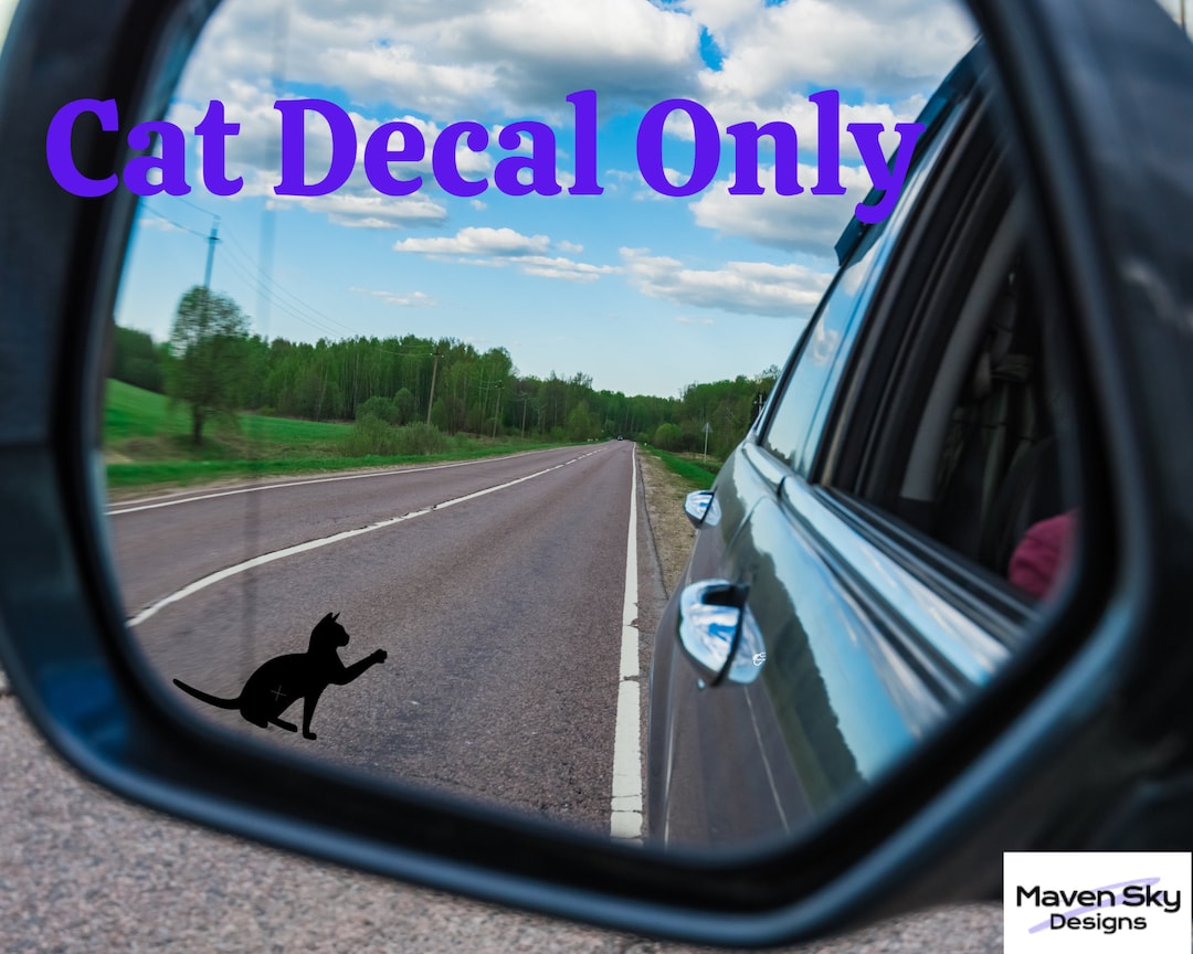 Small Cat Car Decal, Mini Cat Decal, Tiny Decal, Discoverable Easter ...