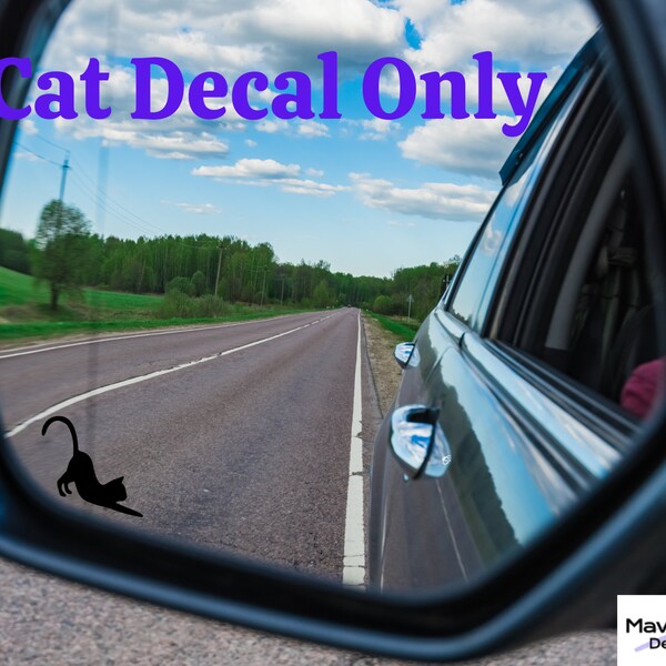 Cat Car Decal - Etsy
