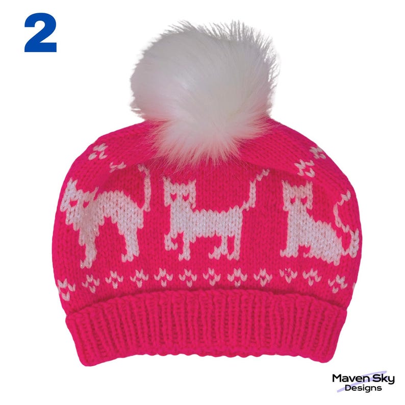 Hand-knitted Children's Hat, Toque, Cat Hat, Knitted Hats, Children's ...
