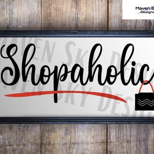 Shopaholic Svg, Shopping Svg, Funny Shirt, Cute Shirt, Purse Svg, Cut ...