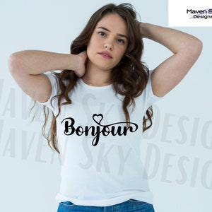Bonjour Svg, French Svg, Paris Svg, Francais Svg, Hello Svg, Cut File ...