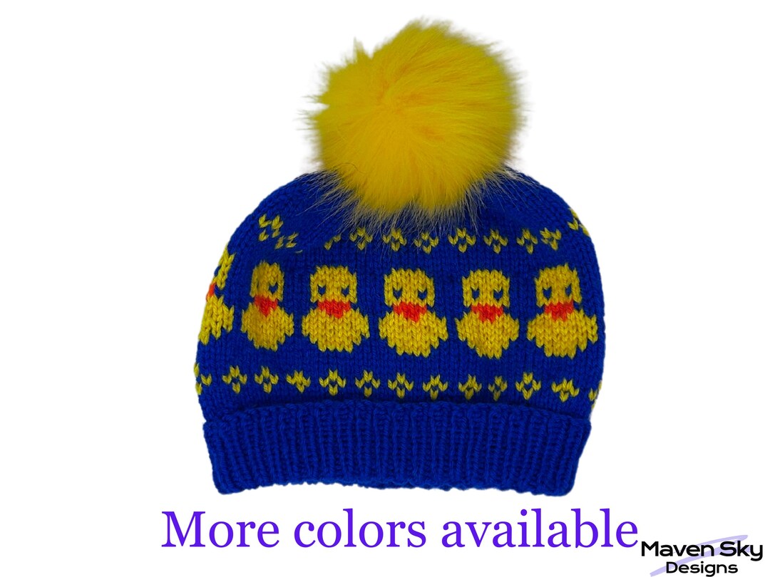 Hand-knitted Duck Hat, Toque, Knitted Hats, Children's Knitted Hat ...