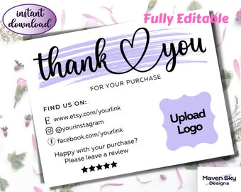 Mercari Thank You Cards - Etsy