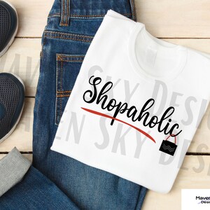Shopaholic Svg, Shopping Svg, Funny Shirt, Cute Shirt, Purse Svg, Cut ...
