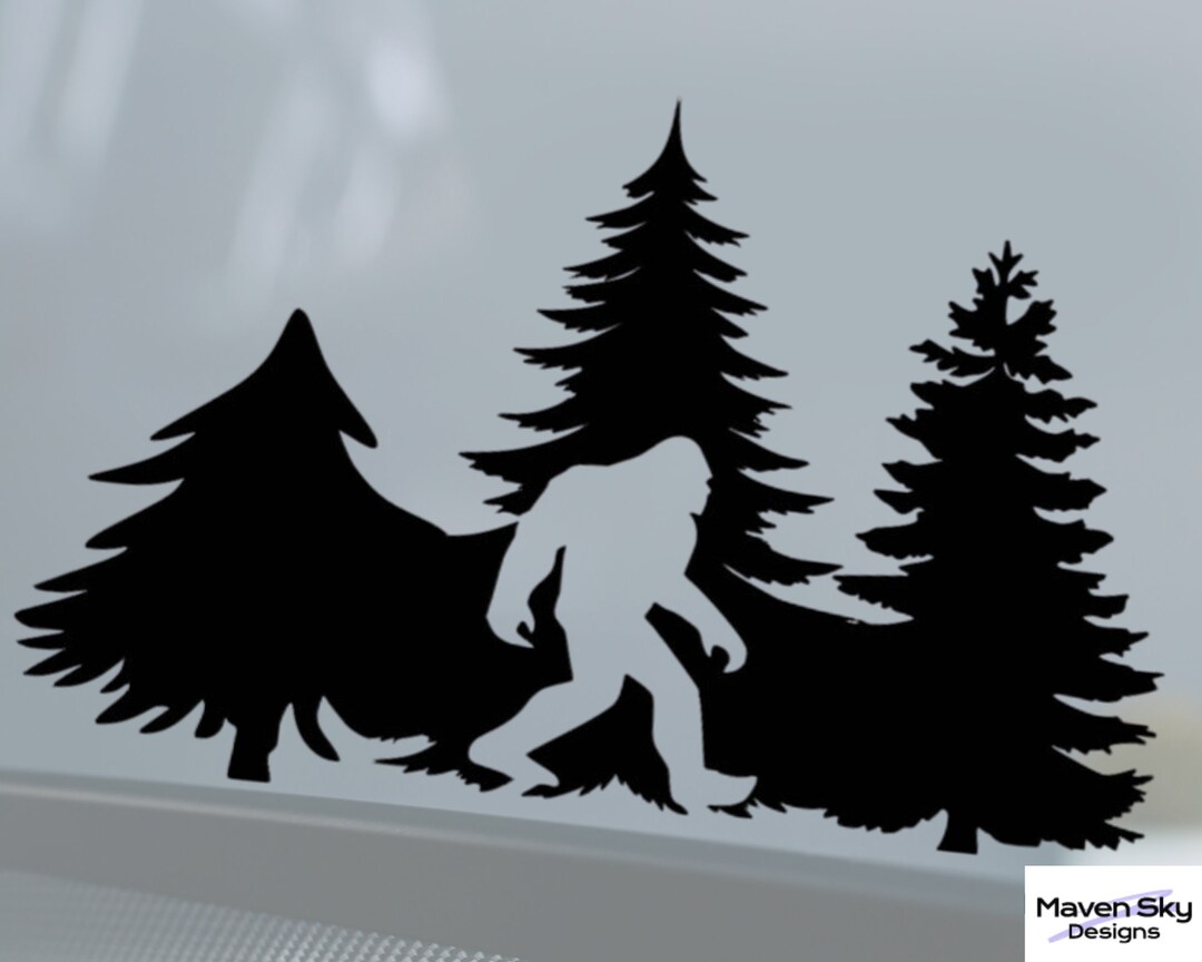 Bigfoot Decal, Sasquatch Decal, Easter Egg Decals, Yeti Decal, Bigfoot ...
