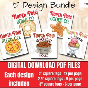 North Pole Co Printable Note Bundle, Elf Prop, Printable Elf Tags, Elf ...