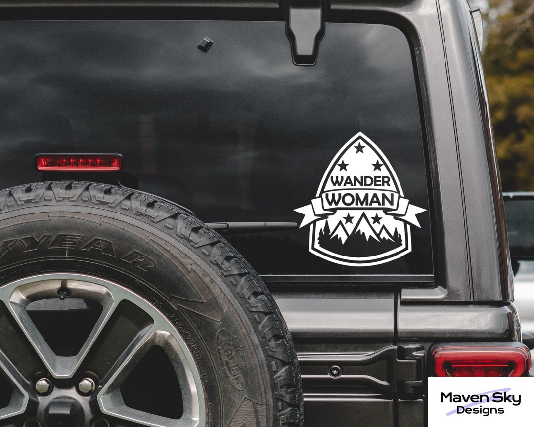 Wander Woman Decal, Car Decal, Laptop Decal, Vinyl Decal, Adventure ...
