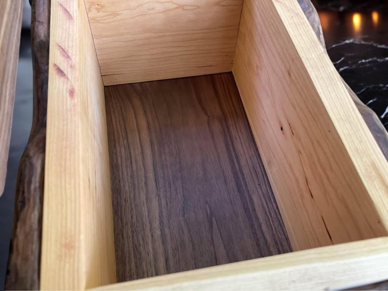 Hand Crafted Walnut and Cherry Box - Etsy