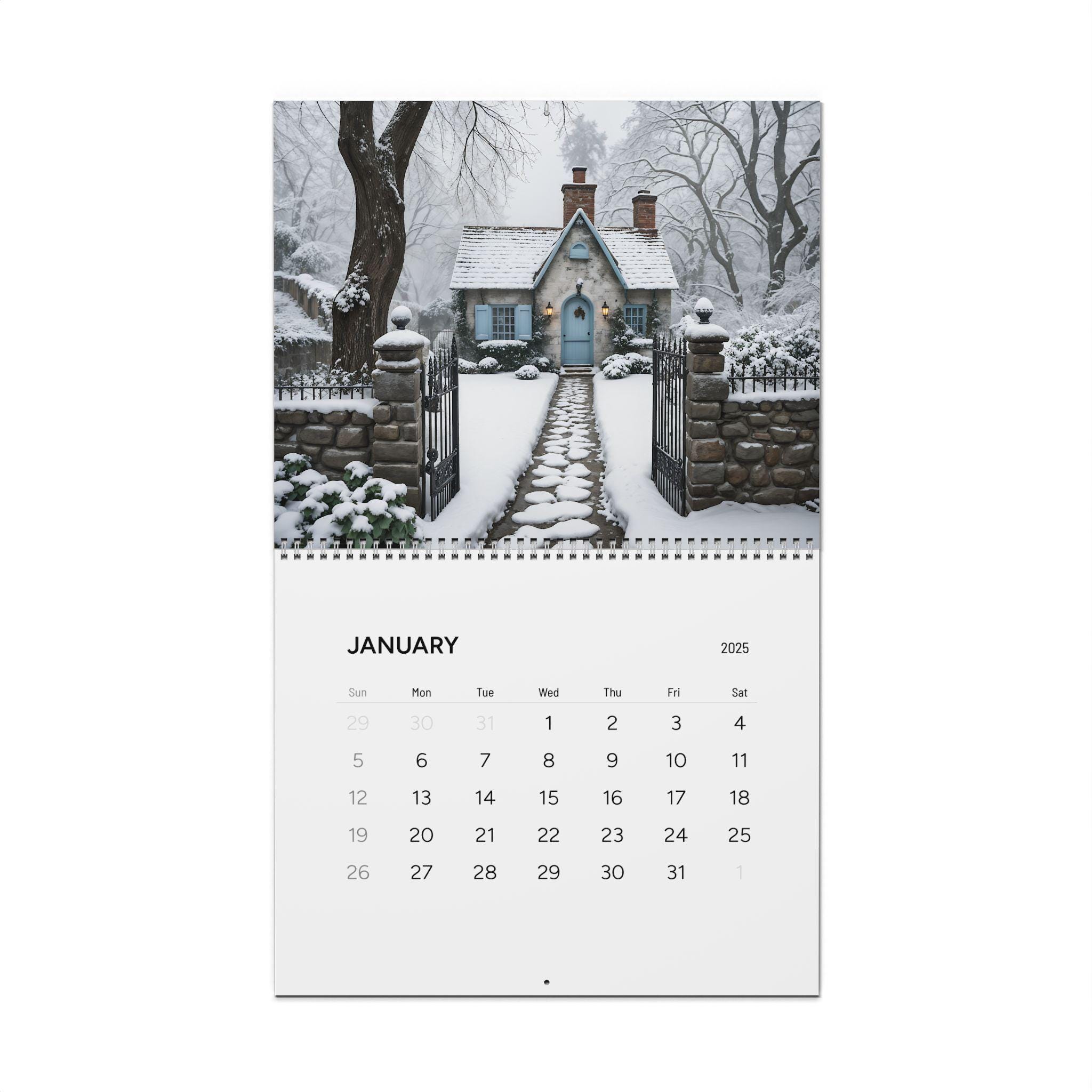 2025 Cottage Core Wall Calendar, Rustic Calendar, Nature Inspired ...