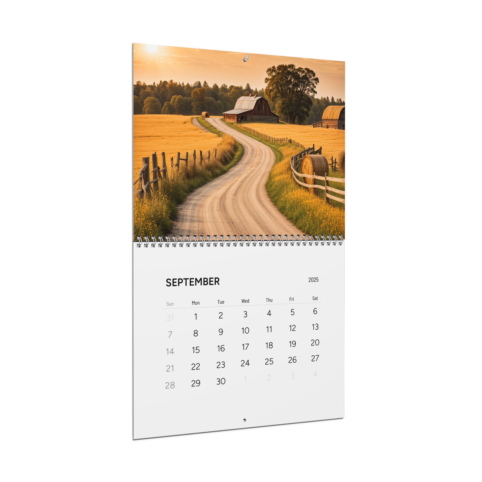 2025 Cottage Core Wall Calendar, Rustic Calendar, Nature Inspired ...