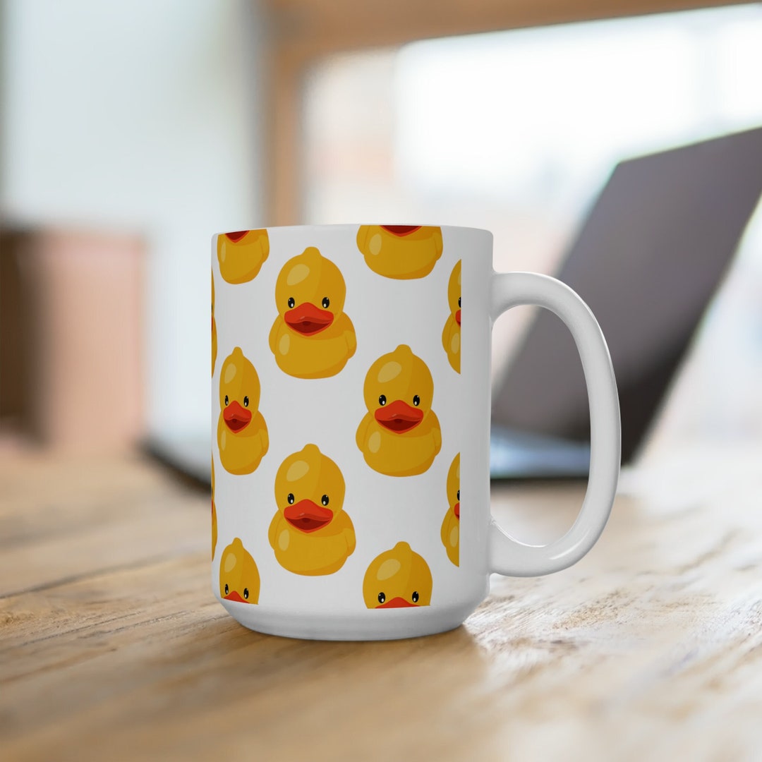 Quack-tastic Fun Yellow Rubber Ducky 15 Oz Ceramic Mug. Sip With Joy in ...